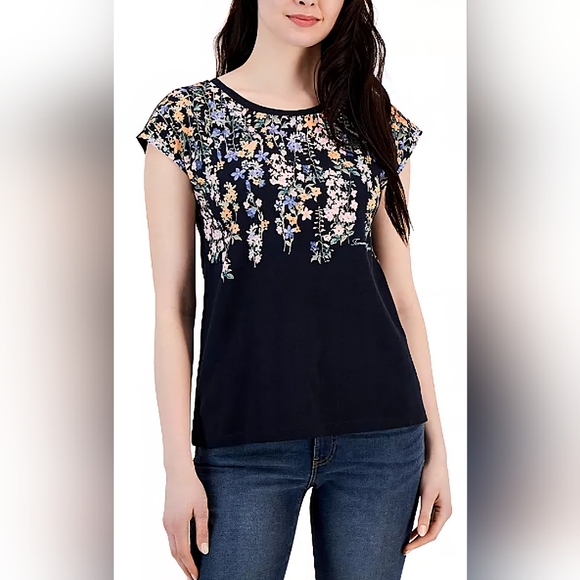 Tommy Hilfiger | Tops | Plus Size Tommy Hilfiger Floral Top | Poshmark